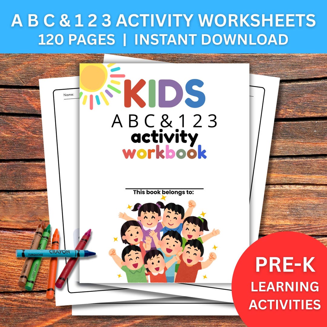 Pre K ABC Tracing Activities, Printable Worksheets for Kids, Alphabet ...