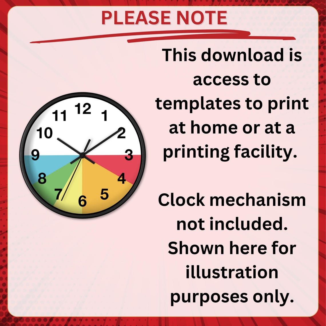 Editable Daily Schedule Clock for Children, Kid's After School Clock ...