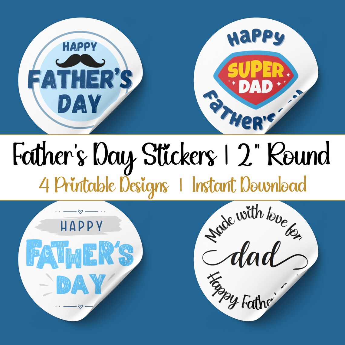 Printable Father's Day Stickers | Father's Day | Father's Day Labels ...