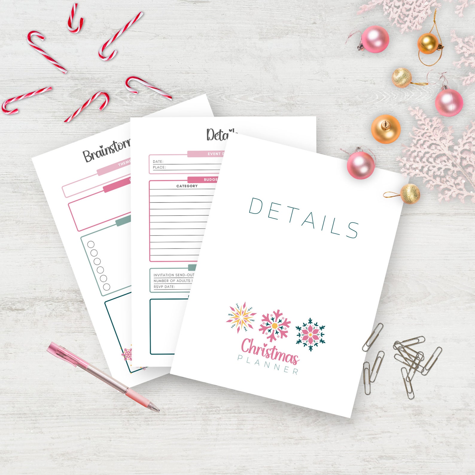 Printable Christmas Planner | Holiday Organizer | Gift List | Budget ...