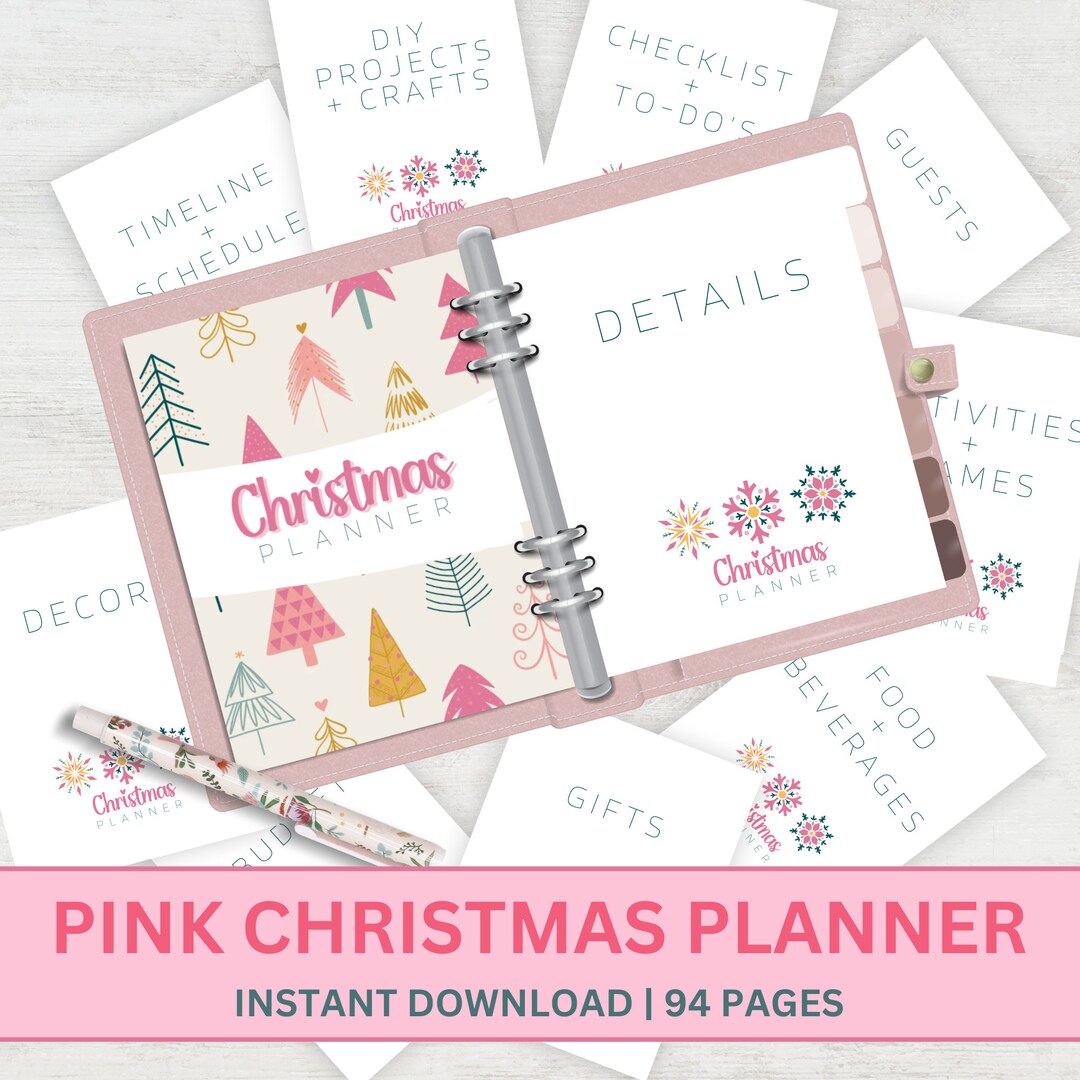Printable Christmas Planner | Holiday Organizer | Gift List | Budget ...