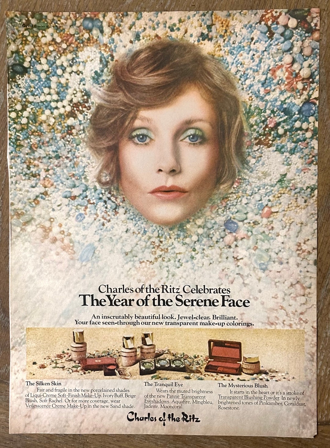 Vintage 1974 Original Charles of the Ritz Print Advertisement - Etsy