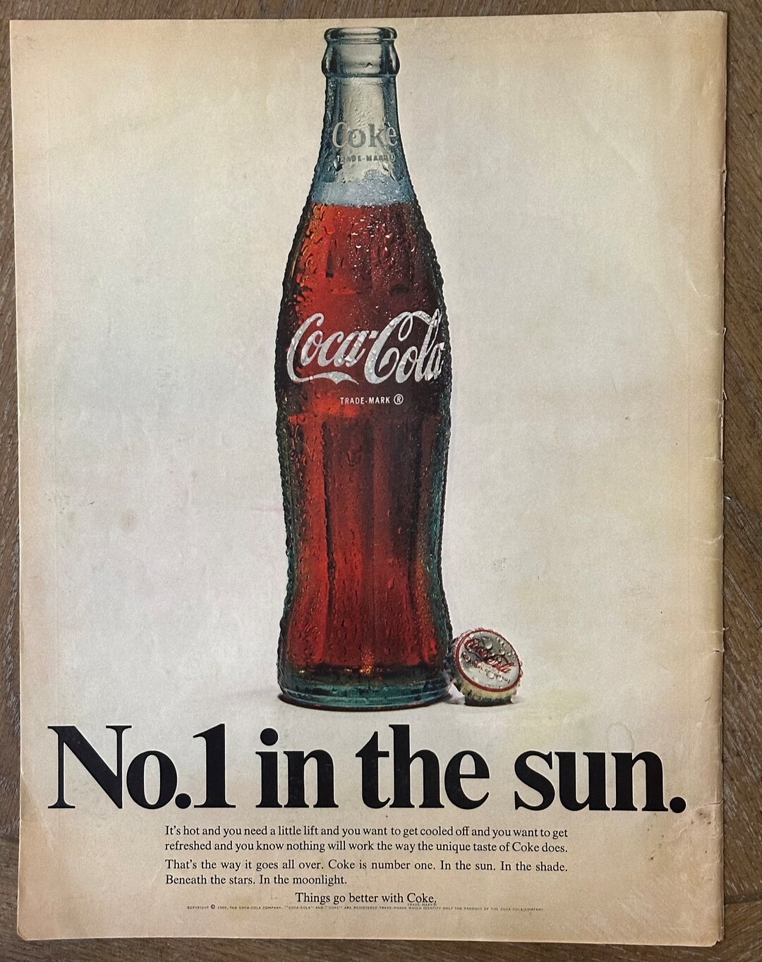 1969 Original Coke Print Ad - Etsy