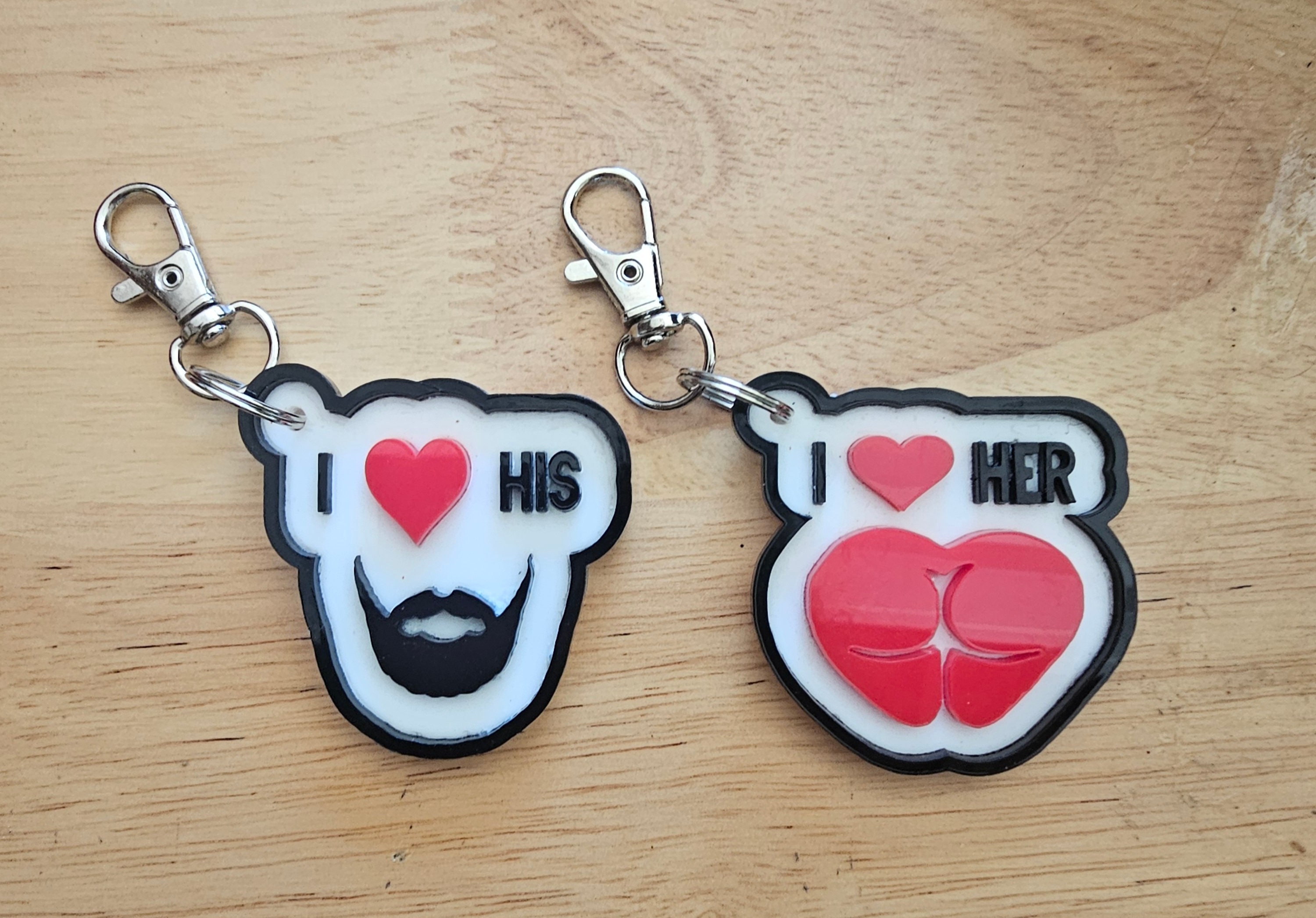 Personalized Keychain For Couples Custom Name Engraved Acrylic Keychain ...
