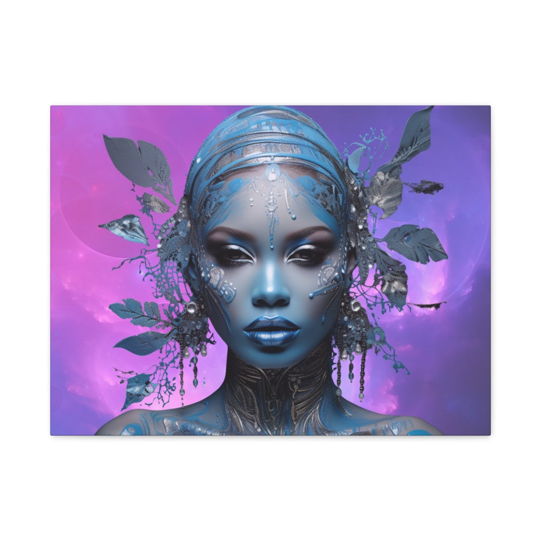 Futuristic Wall Canva - Etsy