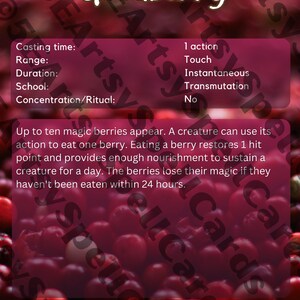 Druid 5E Compatible Artsy Cantrip & Level 1 Printable Spell Cards - Etsy