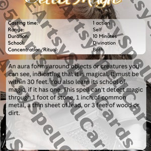 Druid 5E Compatible Artsy Cantrip & Level 1 Printable Spell Cards - Etsy