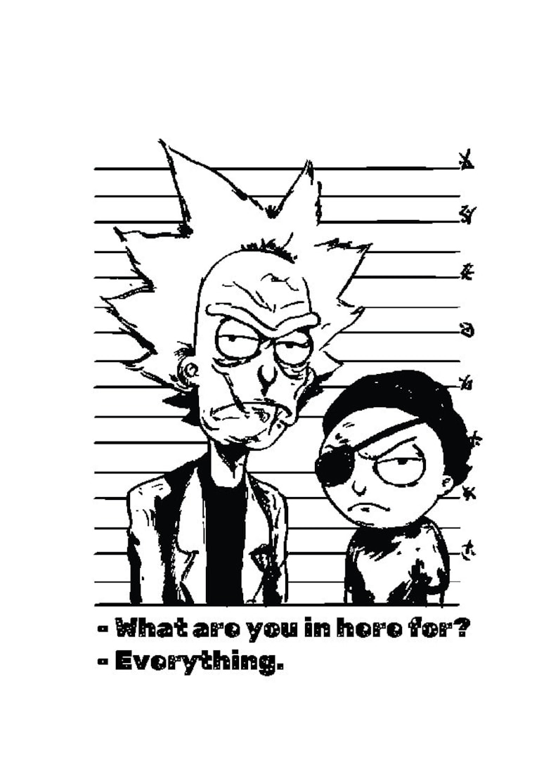 7 Pieces Rick and Morty SVG Bundle, Rick Morty SVG Cut File,rick and ...