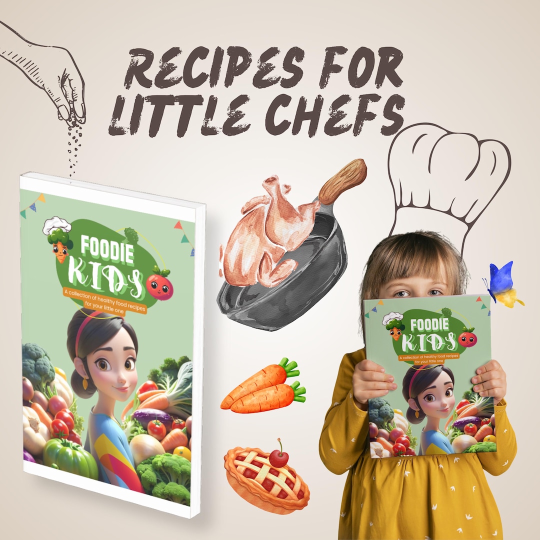 Kids Digital Cookbook, Printable Recipe Book for Children, Fun & Easy ...