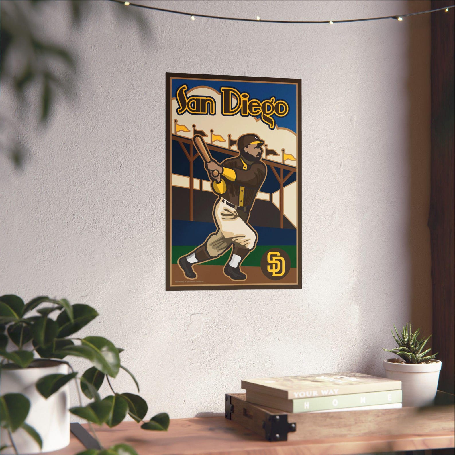 San Diego Padres Baseball Matte Vertical Poster, Sports Wall Art, San ...