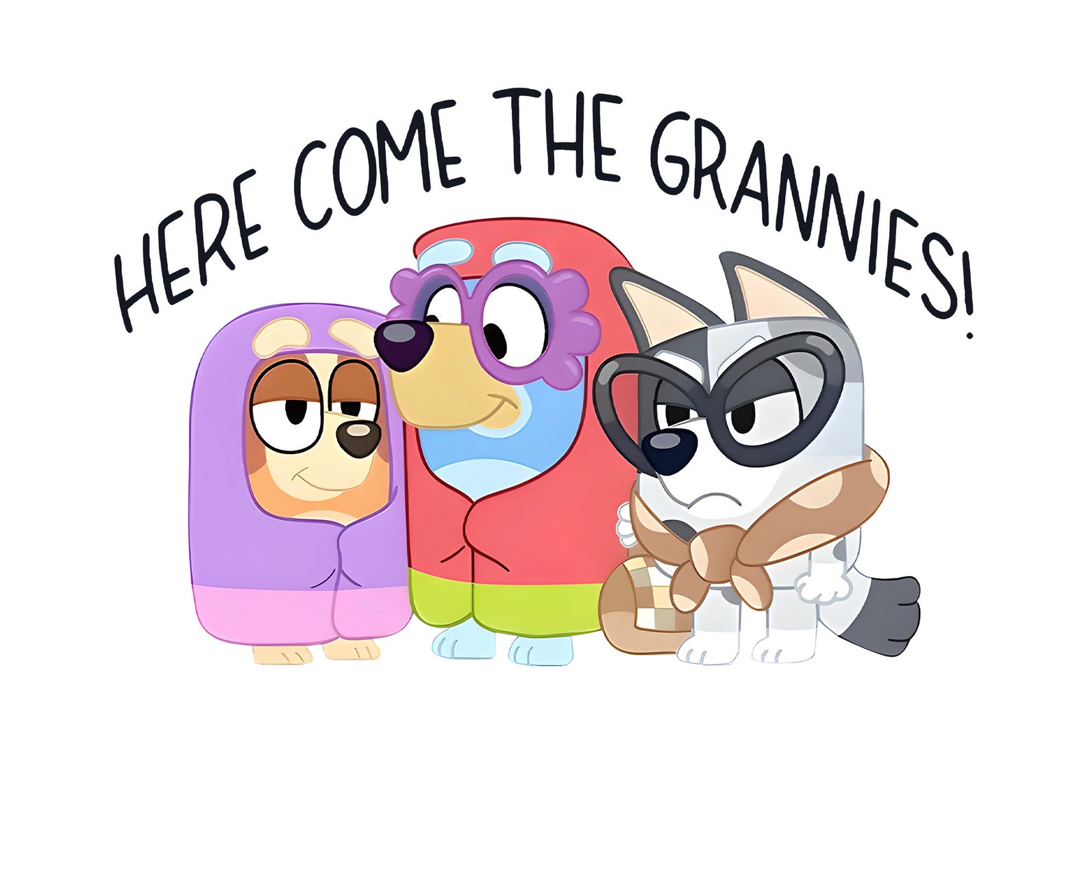 Bluey the Grannies PNG, Bluey PNG, Bluey Family Png, Bluey Janet Rita ...