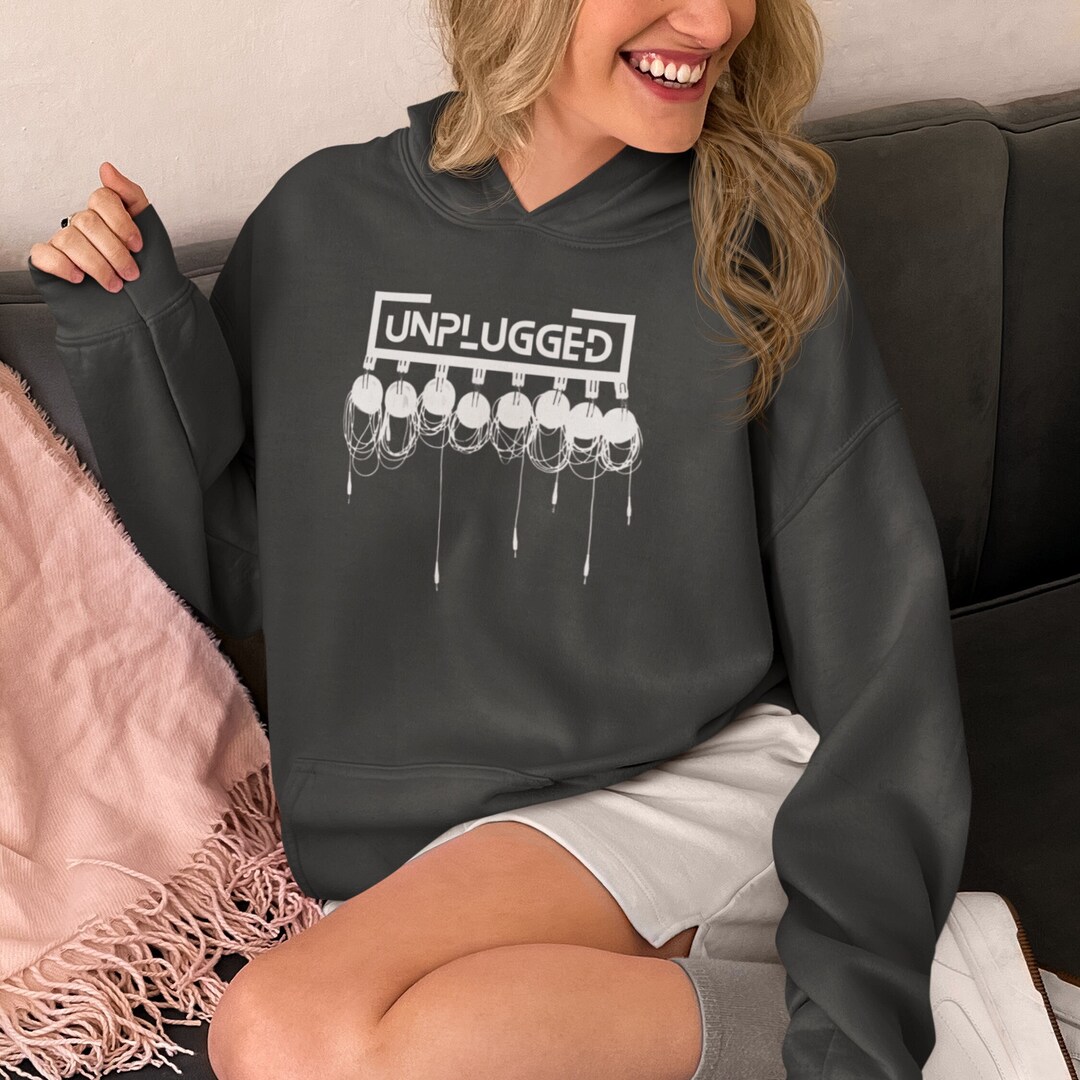 Hoodie "unplugged" Street Art City Modern Minimalist Hoody Lifestyle ...