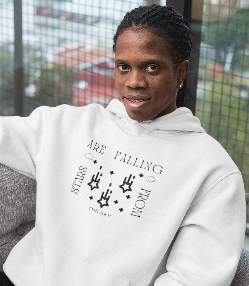 Hoodie "falling Stars From the Sky" City Modern Urban Fashion Street ...