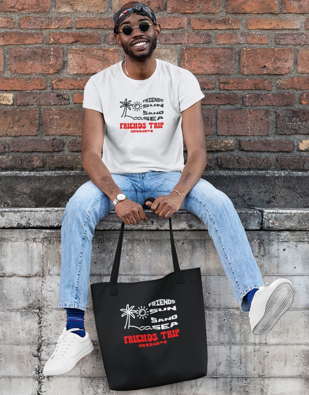 Tote Bag "friends Trip 2024" Matching Bag for Friends Summer Holidays ...