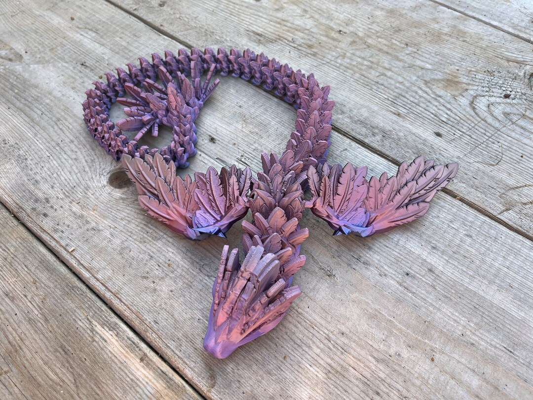 3D Printed Articulating Flying Serpent Dragon by Cinderwing3d - Etsy ...