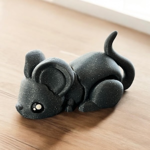 Cute Flexi Mouse Fidget Toy, 3D Printed Articulating Fidget Toy ...
