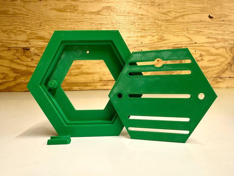 3D Printed Modular Hexagon Race Medal Holders, 3D Print Honeycomb ...