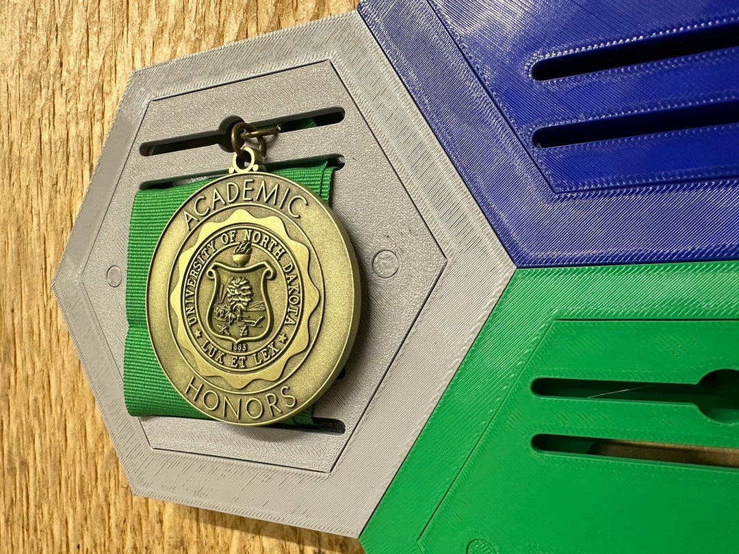 3D Printed Modular Hexagon Race Medal Holders, 3D Print Honeycomb ...
