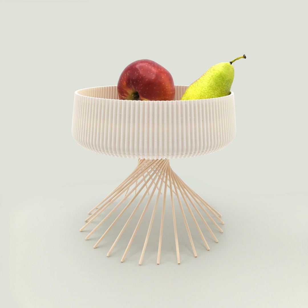 Modern 3D Printed Fruit Bowl - Etsy