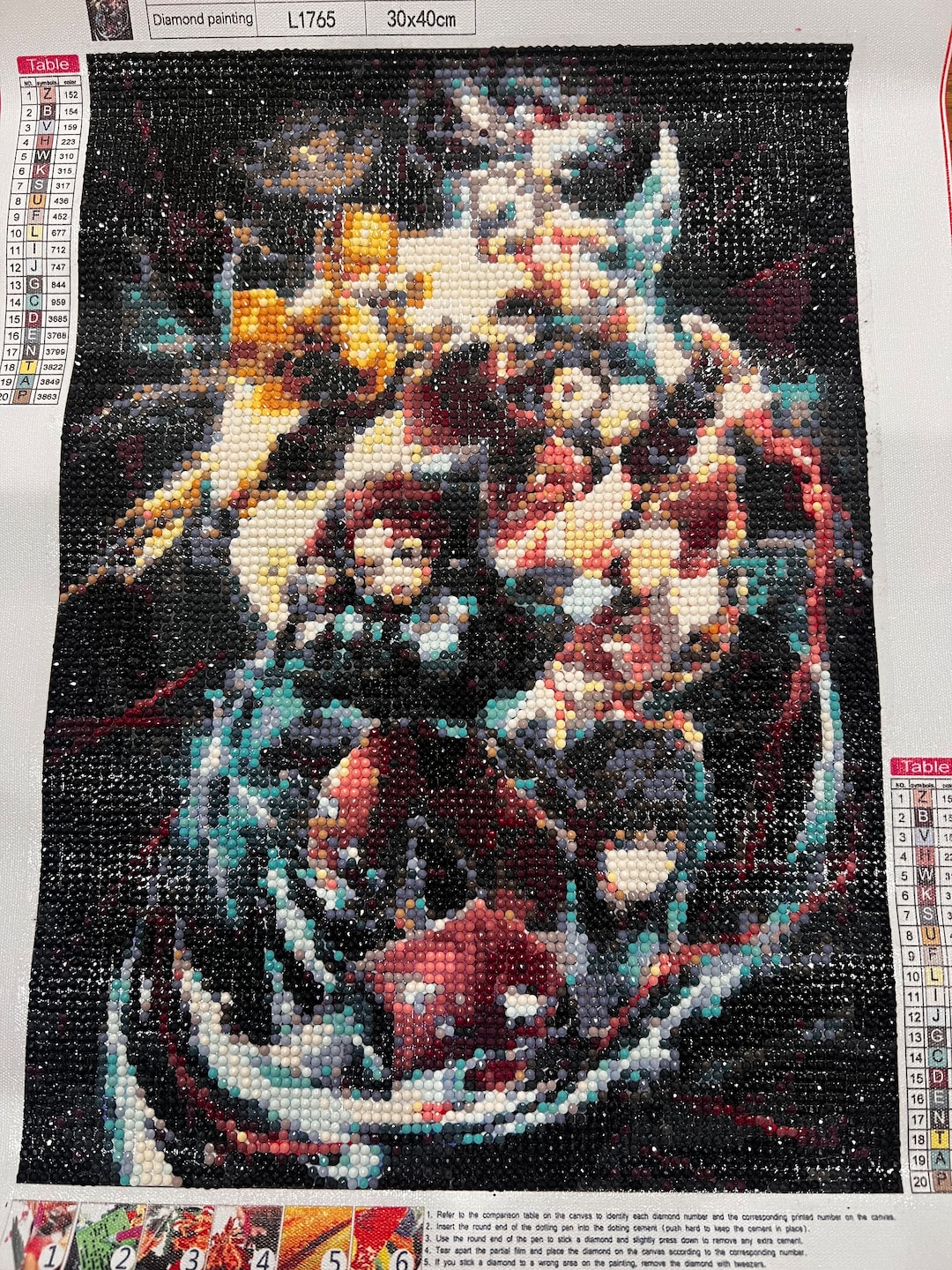 Demon Slayer Complete Unframed Diamond Painting (30x40cm or 12x16in) - Etsy