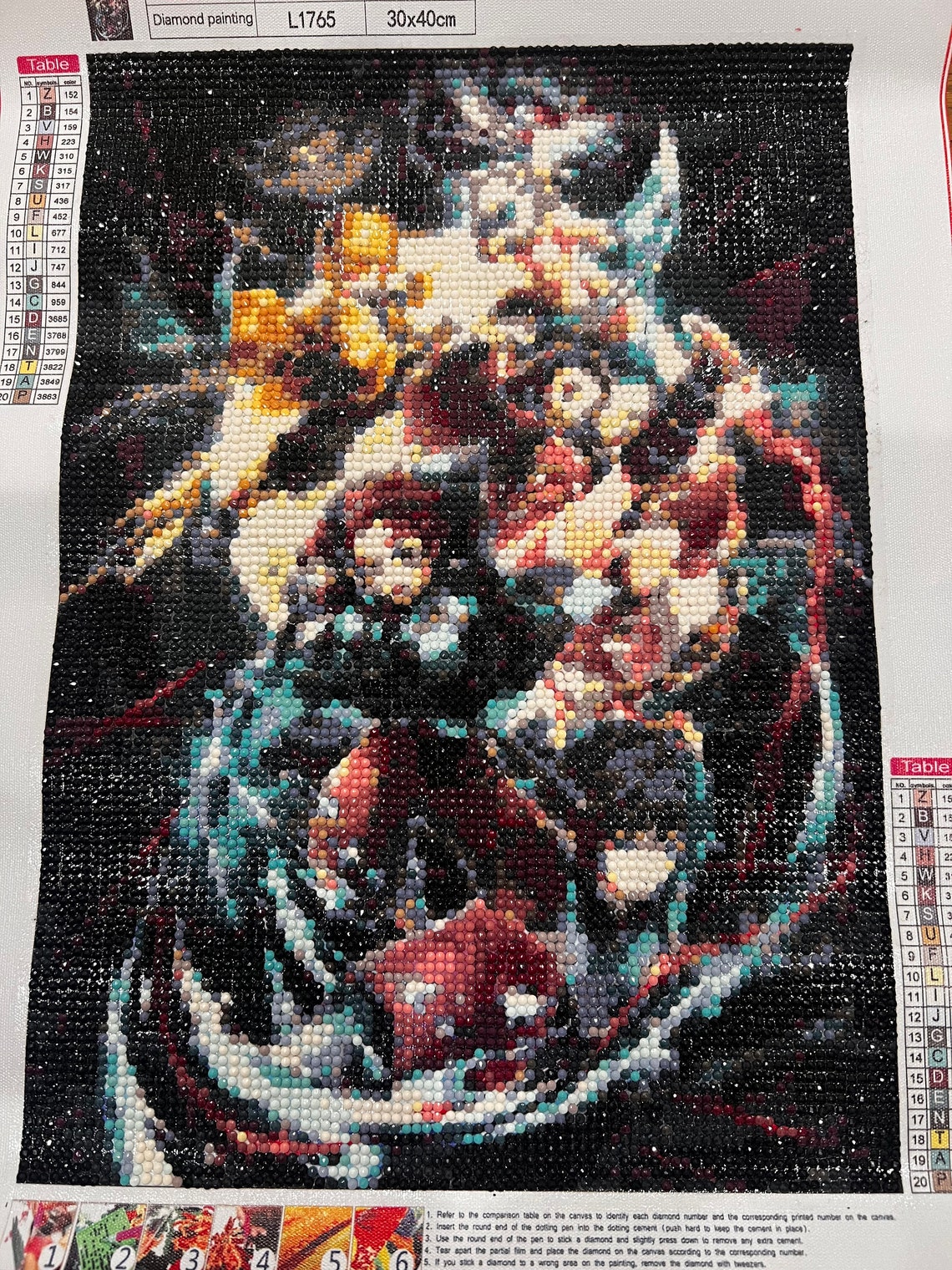 Demon Slayer Complete Unframed Diamond Painting (30x40cm or 12x16in) - Etsy
