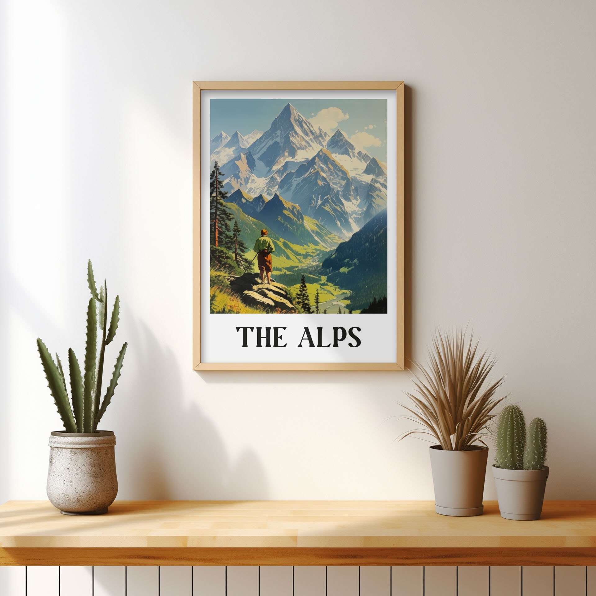 The Alps Poster - Colourful Digital Poster / Print. Download Files ...