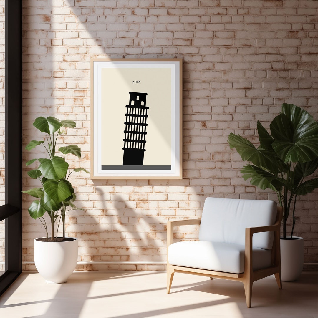Pisa - Leaning Tower - Digital Poster / Print. Download Files Include ...
