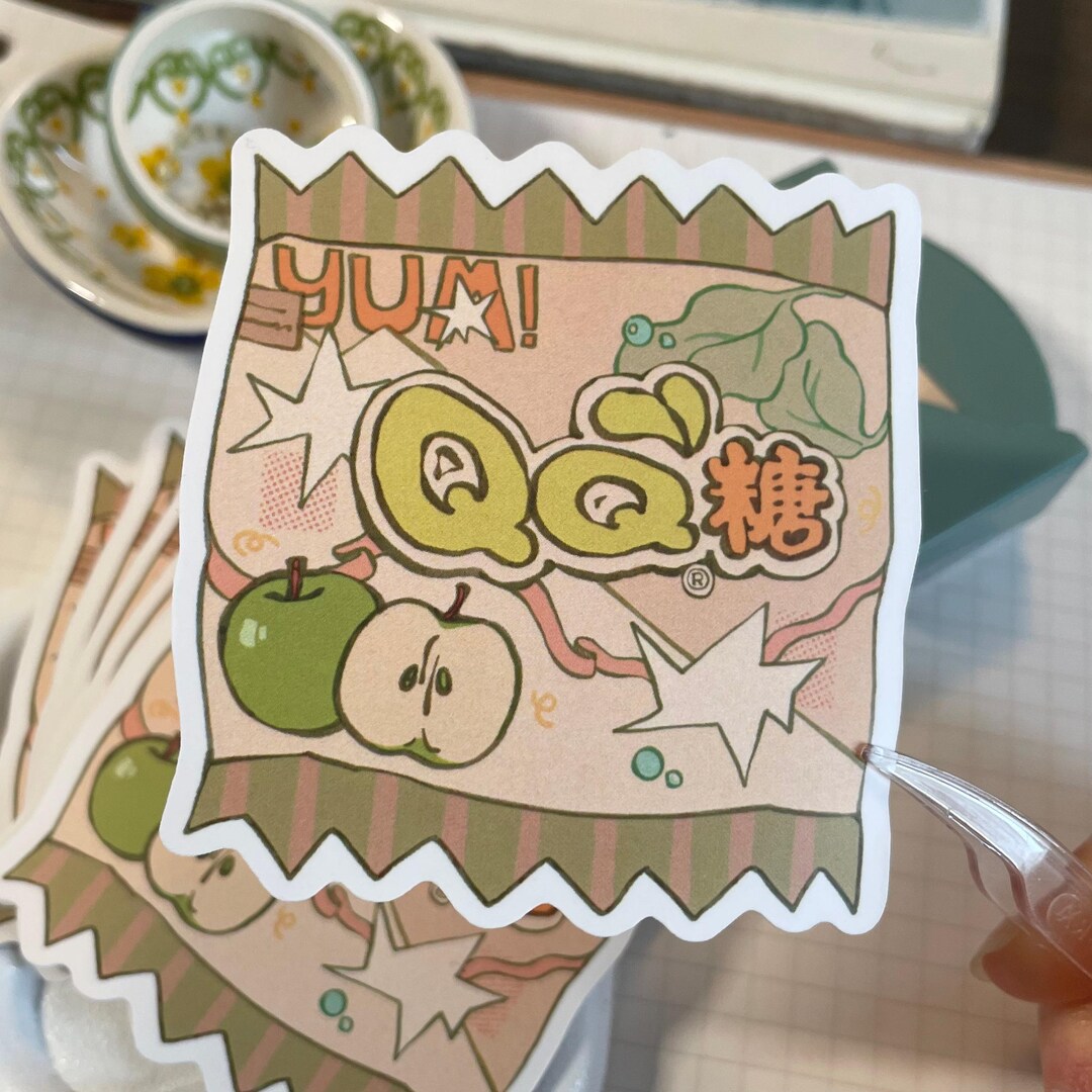 Apple Gummy Sticker - Etsy