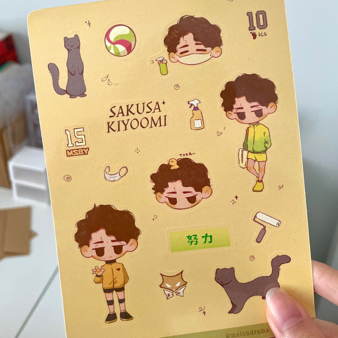 Sakusa Sticker Sheet Haikyuu - Etsy