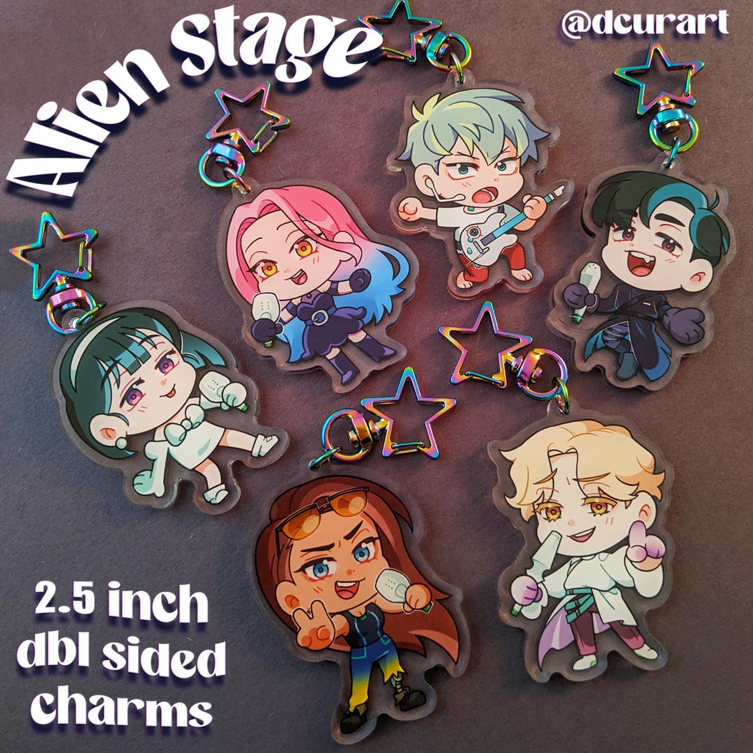 Alien Stage Dbl Sided Charms - Etsy