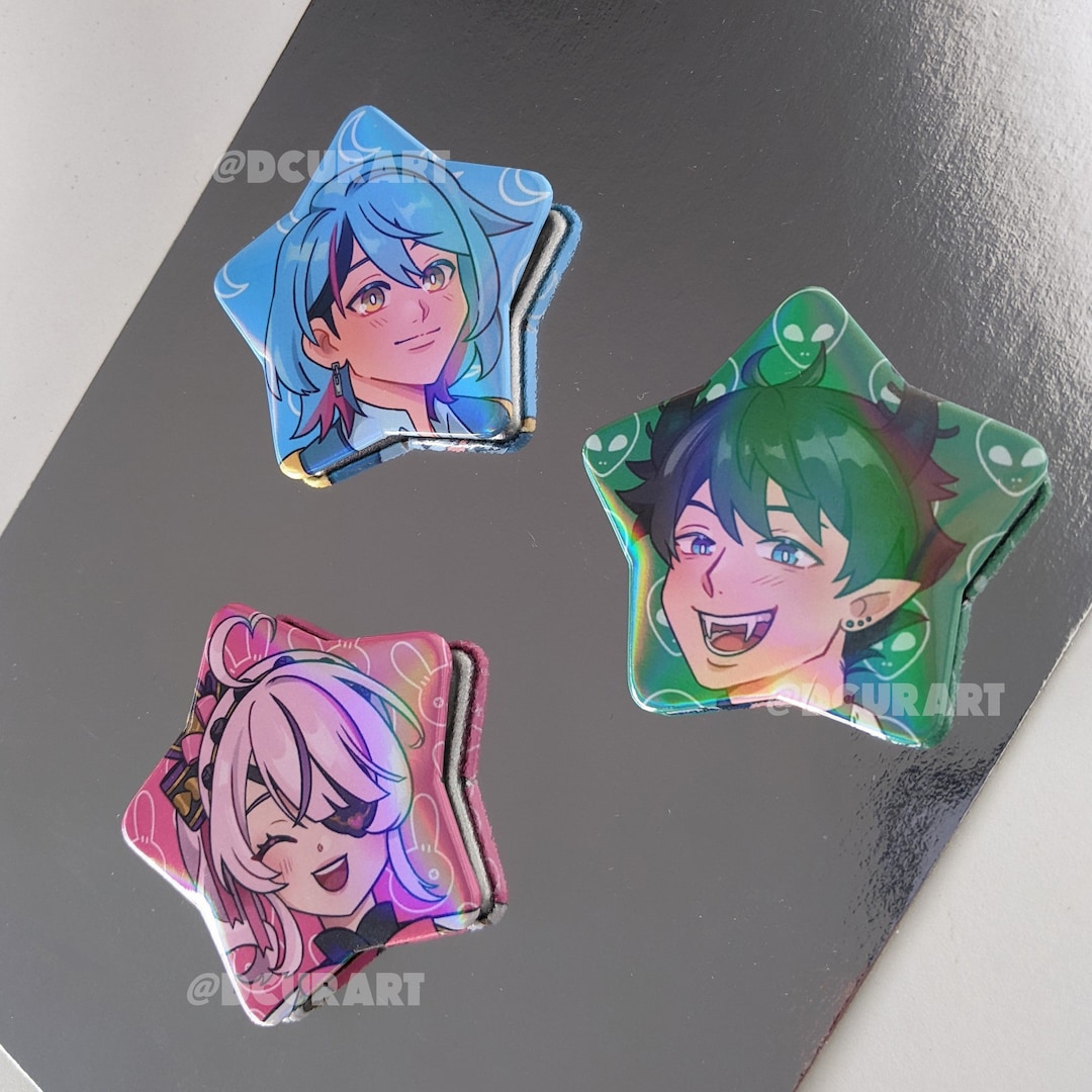 Nijisanji Iluna Holo Star Button Badges - Etsy
