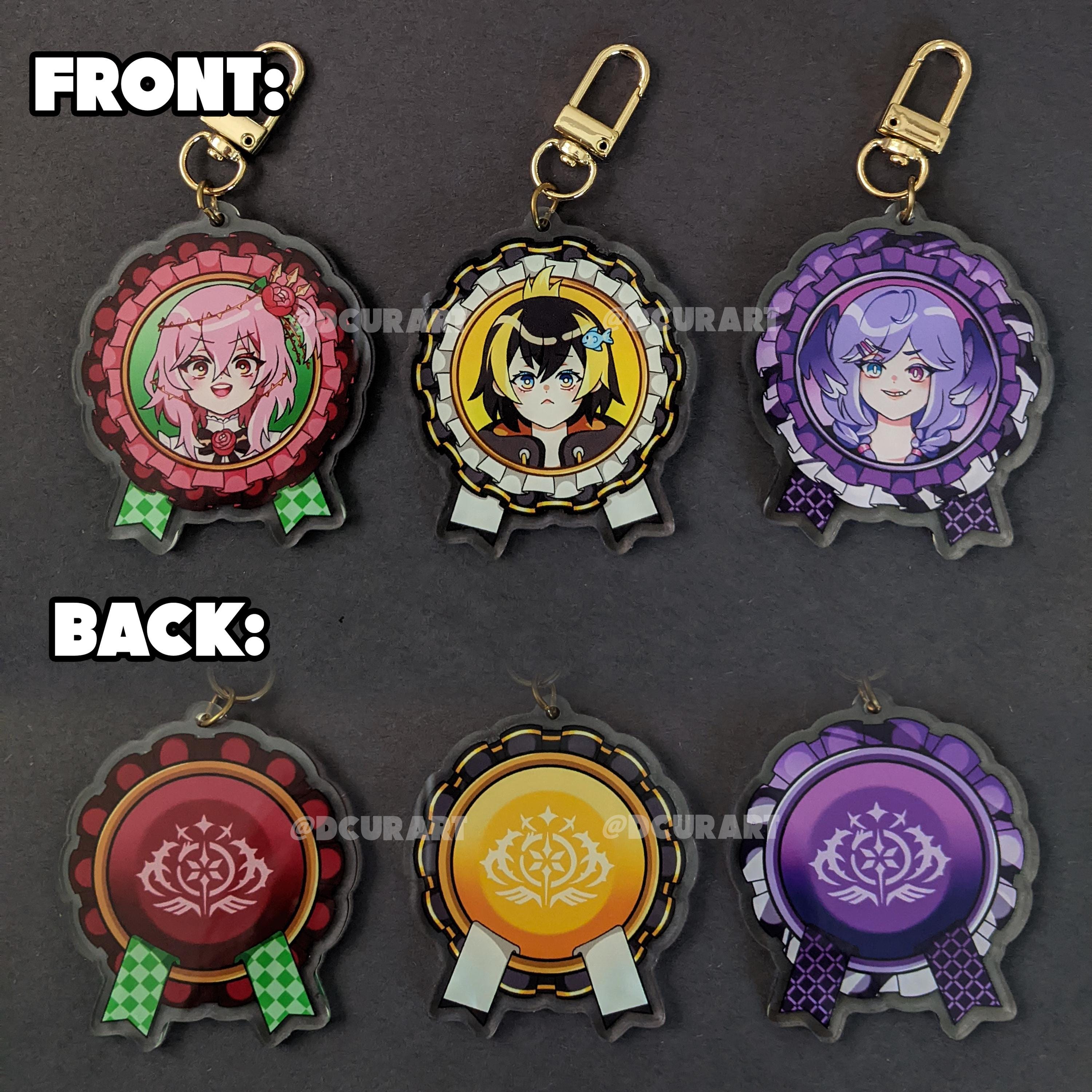 Nijien Lazulight Obsydia Ethyria Dbl Sided Vtuber Charms - Etsy