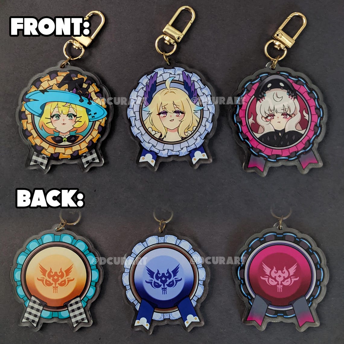 Nijien Lazulight Obsydia Ethyria Dbl Sided Vtuber Charms - Etsy