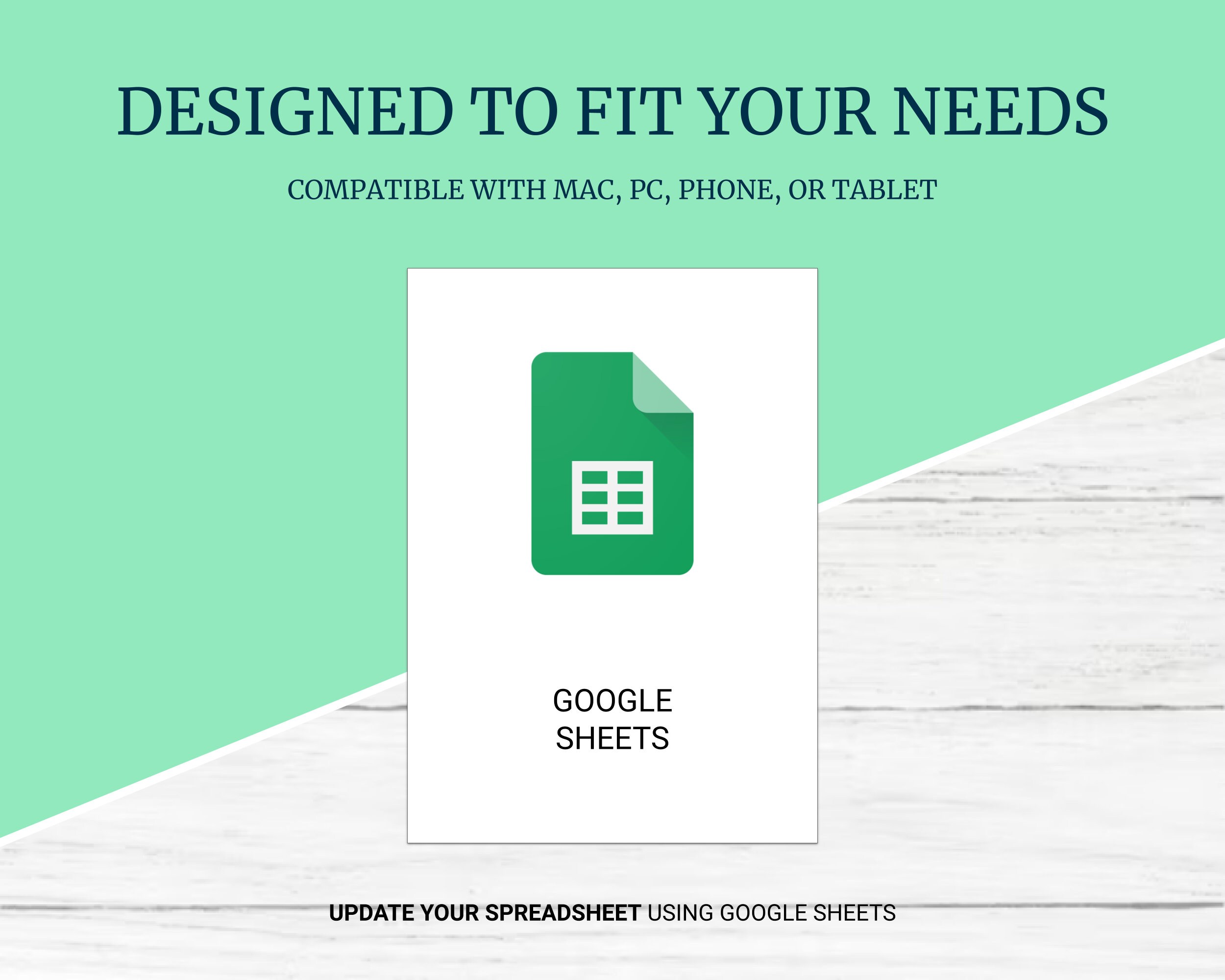Simple Monthly Budget Spreadsheet Template for Google Sheets, Budget ...