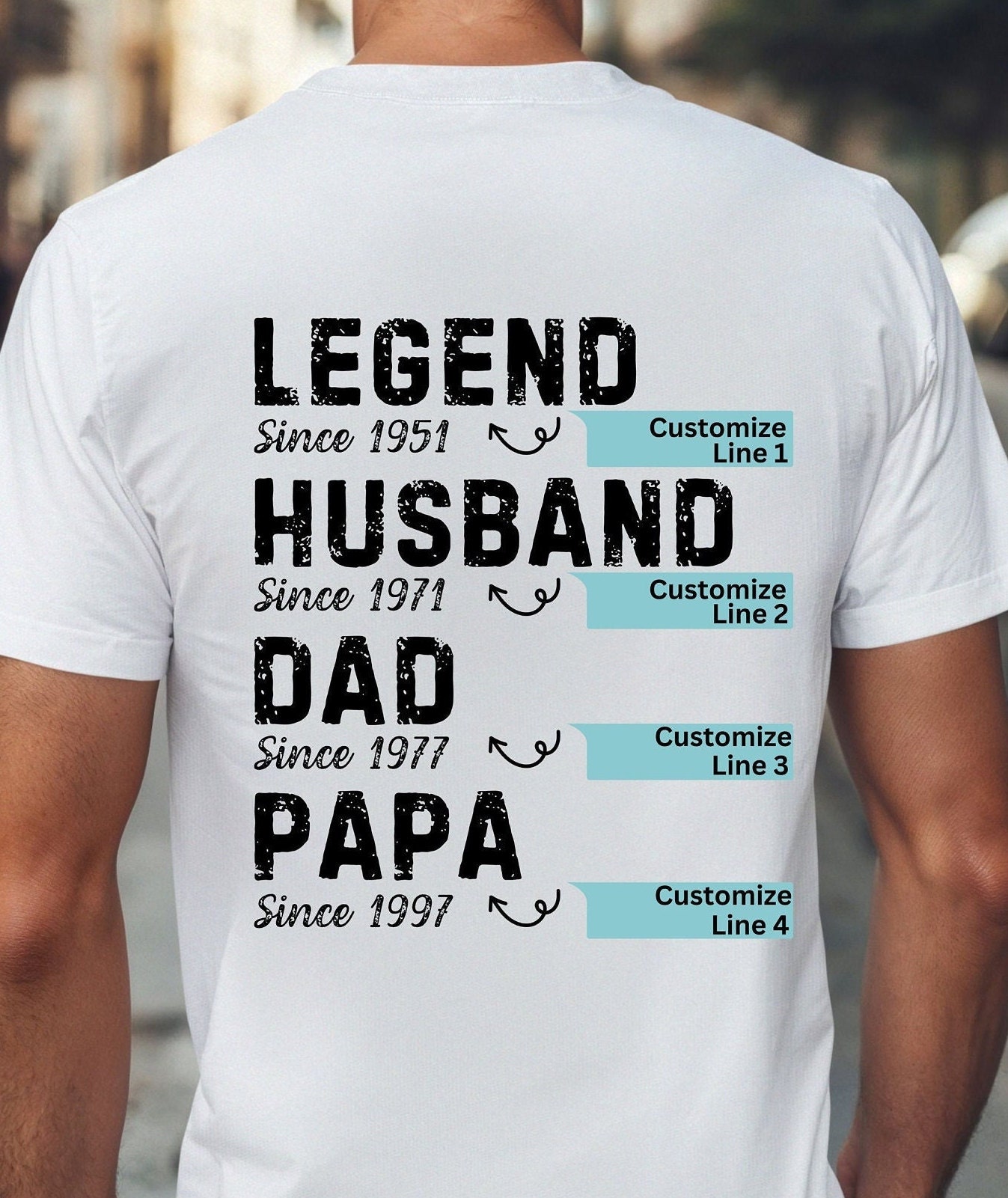 Custom Father's Day Shirt, Legend Dad Shirt, Personalized Dad Gift ...