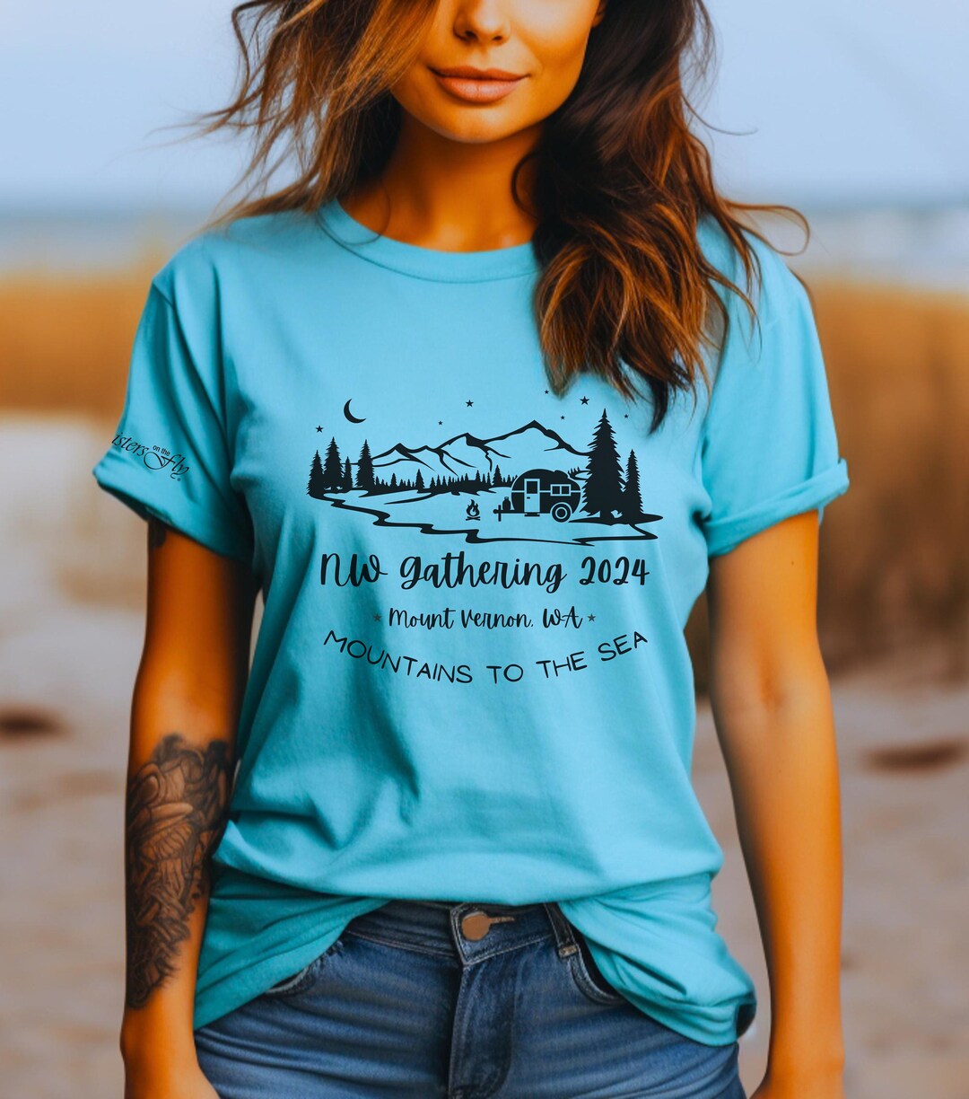 Custom Order - Northwest Gathering 2024 T-shirt / Sisters on the Fly NW ...