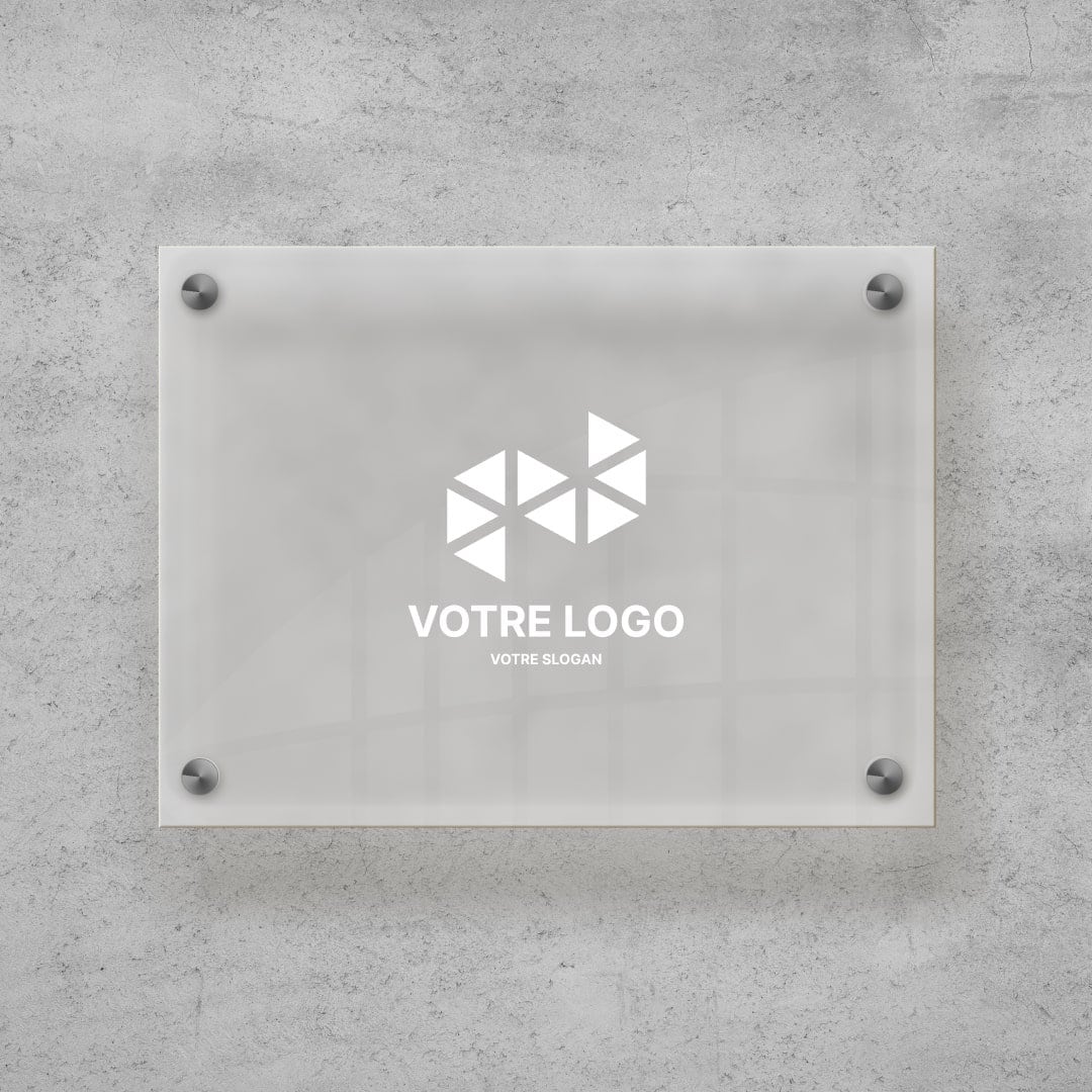 30*25cm Professional Plexiglass Plate 5mm Frosted With White Logo ...