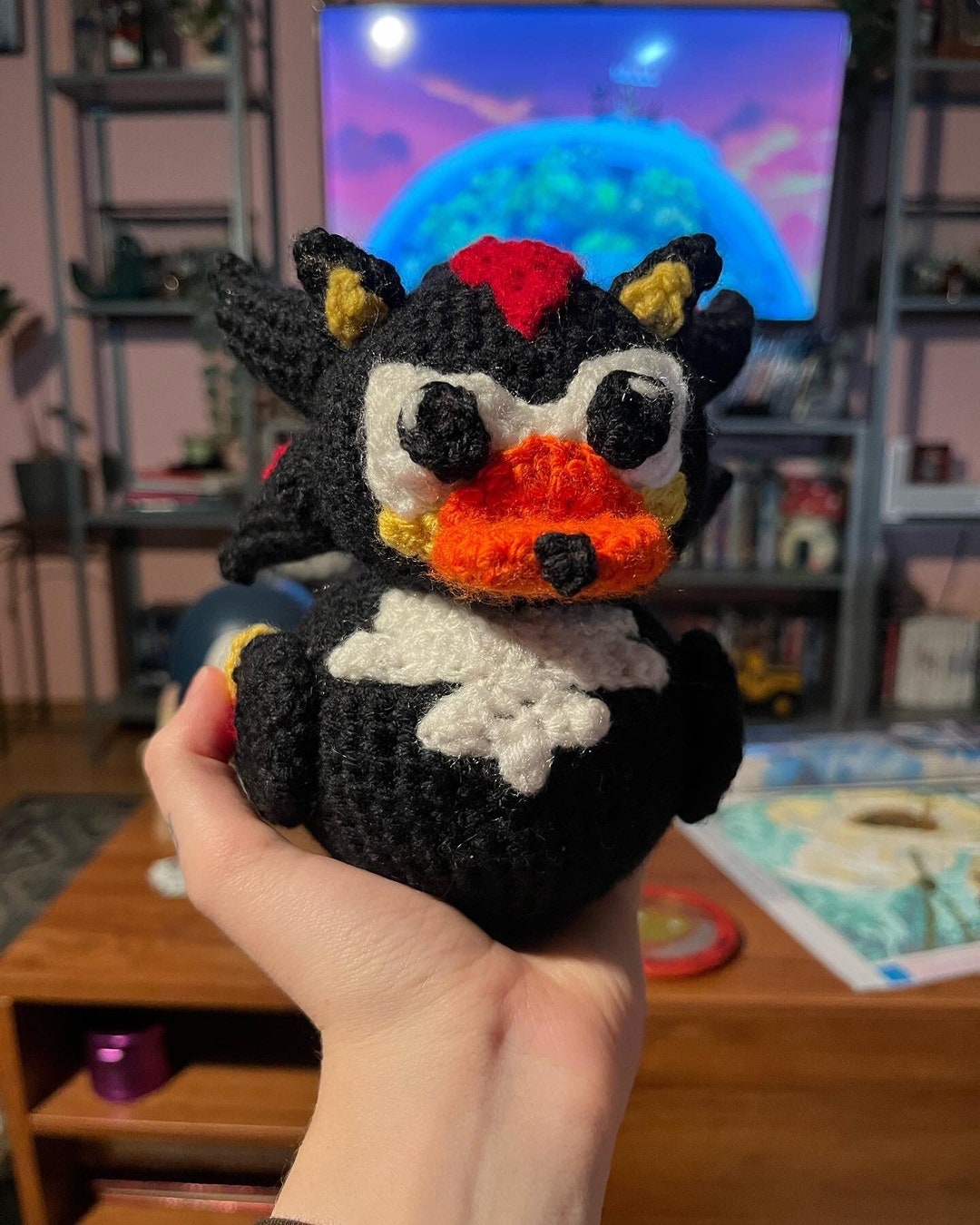 Amigurumi Shadow the Hedgehog Rubber Ducky - Etsy