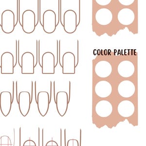 Bundle Printable Nail Art Guide | Nail Art Practice Sheet | Nail Art ...