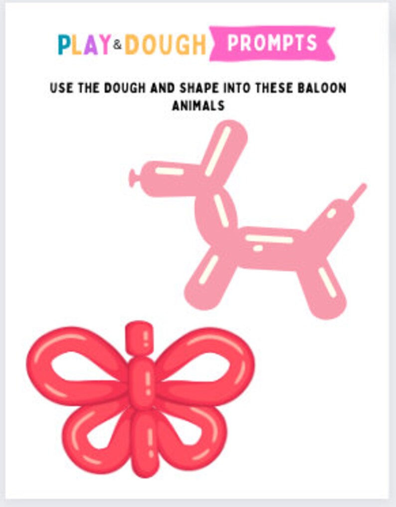 Birthday Play Dough Mats With Sensory Play Dough Prompts, Toddler ...