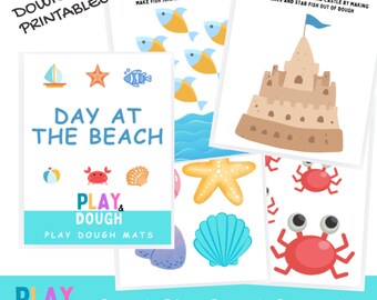 Construction Play Dough Mats With Sensory Play Dough Prompts, Toddler ...