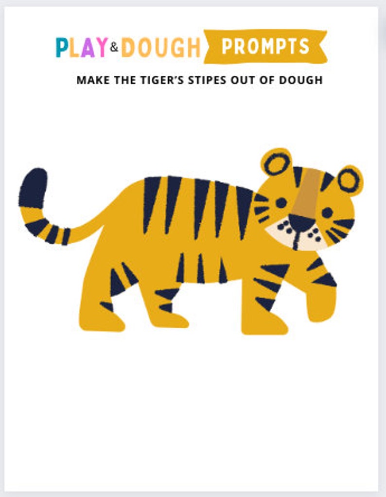 Zoo Play Dough Mats With Sensory Play Dough Prompts, Toddler Preschool ...