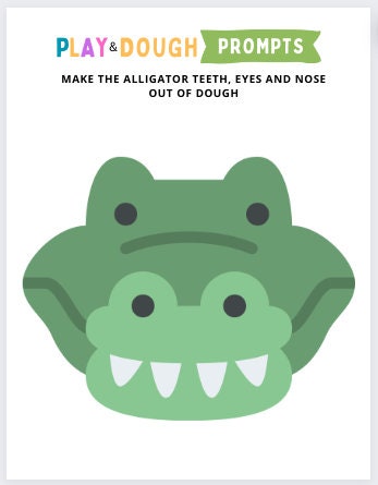 Zoo Play Dough Mats With Sensory Play Dough Prompts, Toddler Preschool ...