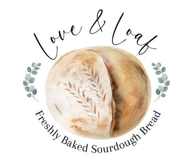 Sourdough Starter Logo Sourdough Bread Logo Bread Logo Design Premade ...
