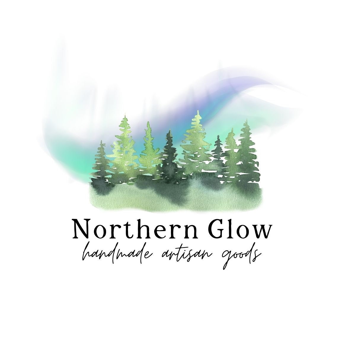 Northern Lights Logo Logo Outdoor Logo Bath & Body Logo - Etsy