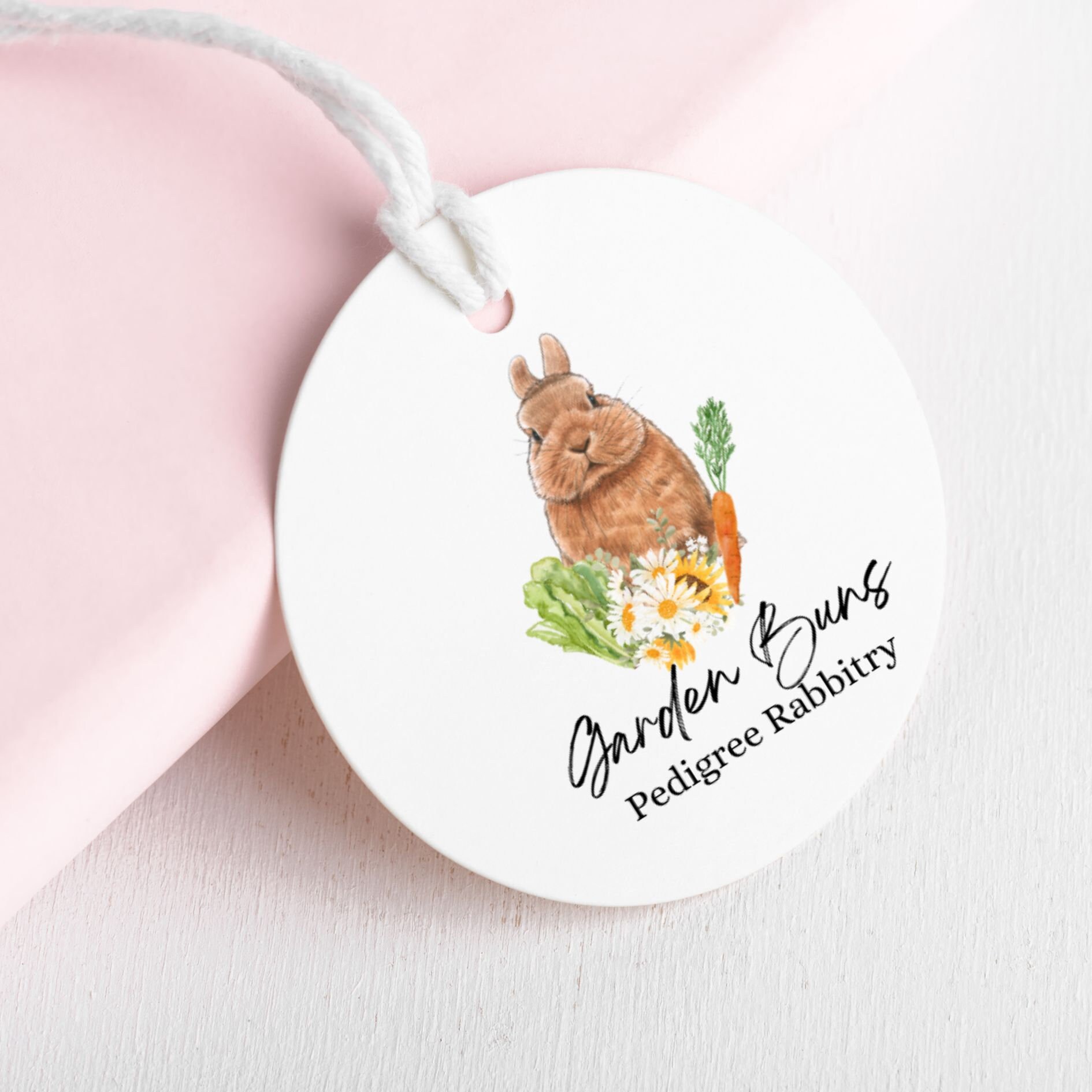 Bunny Rabbit Logo | Premade Logo | Homestead Logo | Watercolor Barn ...