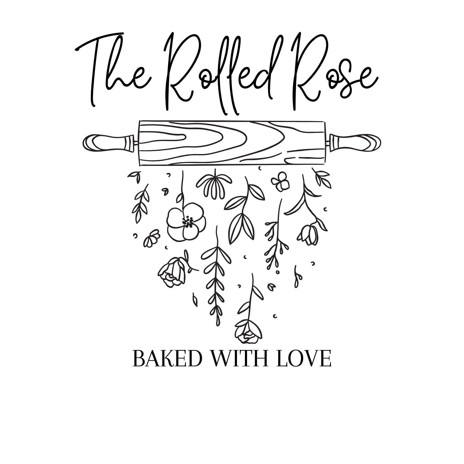 Bakery Logo | Baker Logo | Floral Rolling Pin Logo Design | Premade ...