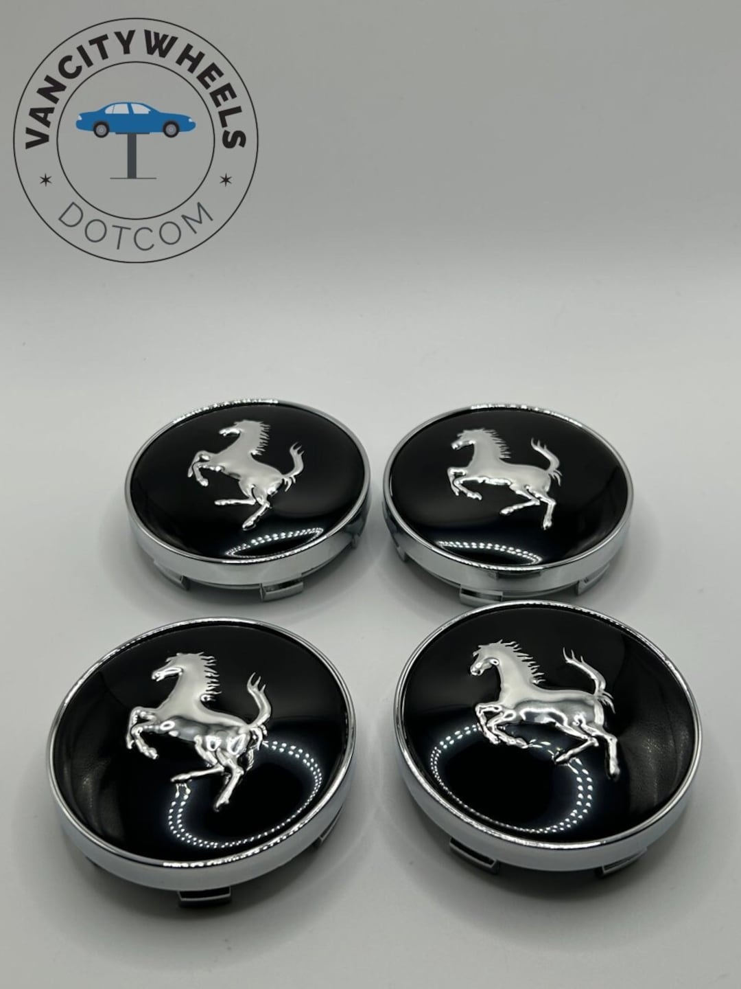Premium 4pcs Ferrari Wheel Center Caps in Varied Sizes & Colors - Etsy