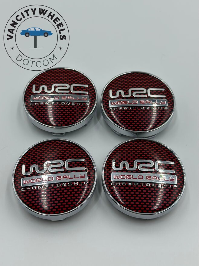 Premium 4pcs World Racing Championship WRC Wheel Center Caps in Varied ...