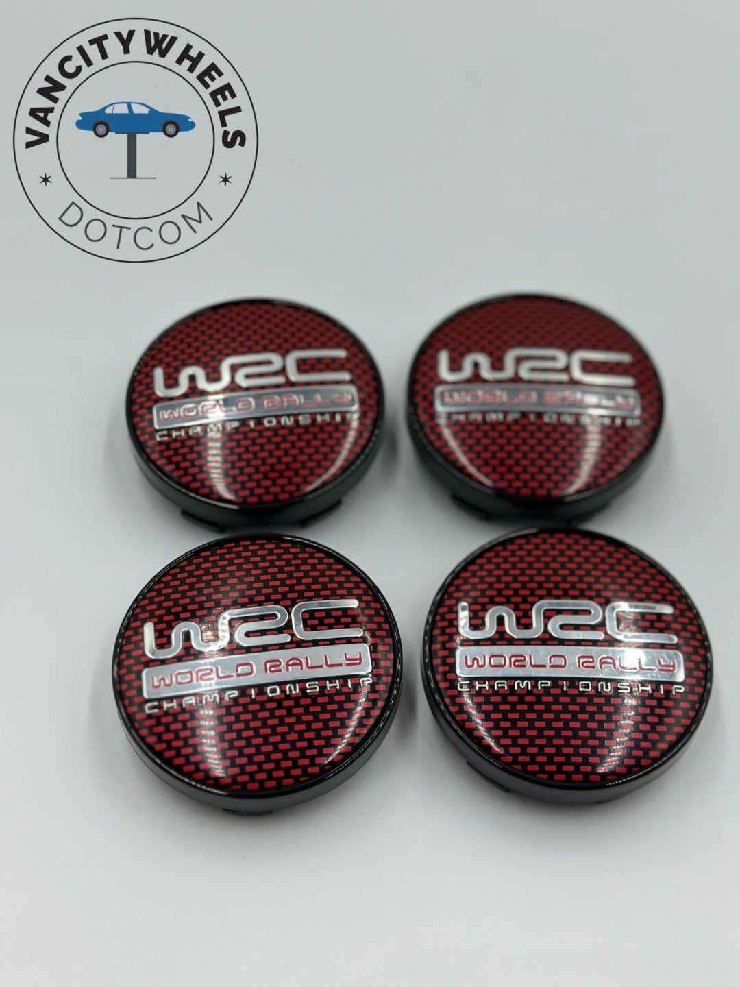 Premium 4pcs World Racing Championship WRC Wheel Center Caps in Varied ...